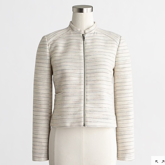 J. Crew | Jackets & Coats | Jcrew Shimmer Tweed Jacket | Poshmark